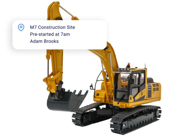 Get real-time GPS tracking for your excavators and other assets
